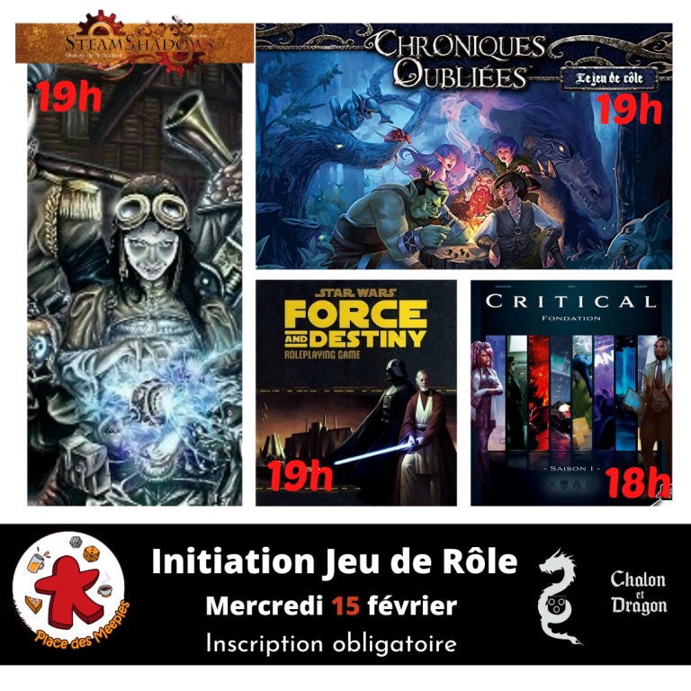 Initiation au Jeu de Rôle - Place des Meeples
